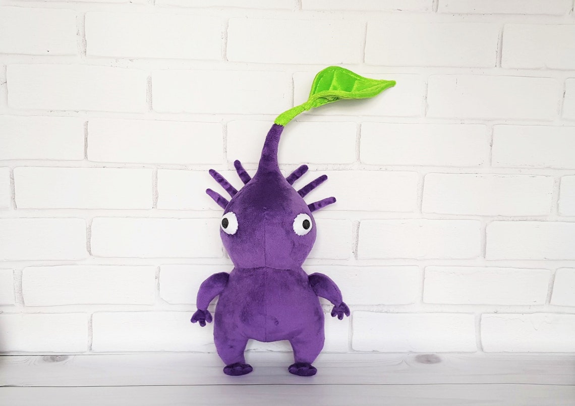 Custom Plush Toy Inspired by Purple Pikmin , Toy Made From Drawing ...