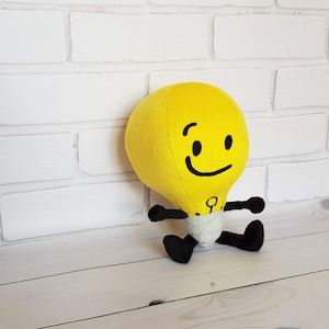 Custom Plush Toy Inspired by Light Bulb From Inanimate Insanity, Toy ...