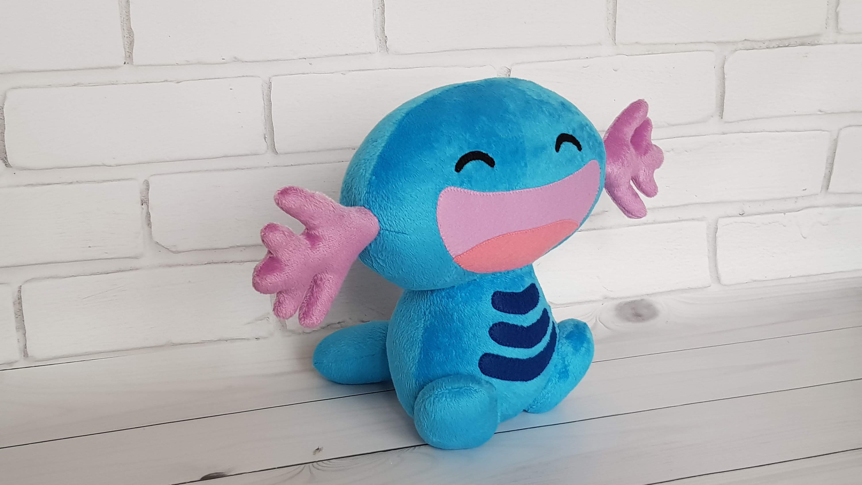 Custom plush toy inspired by Wooper Toy made from drawing | Etsy