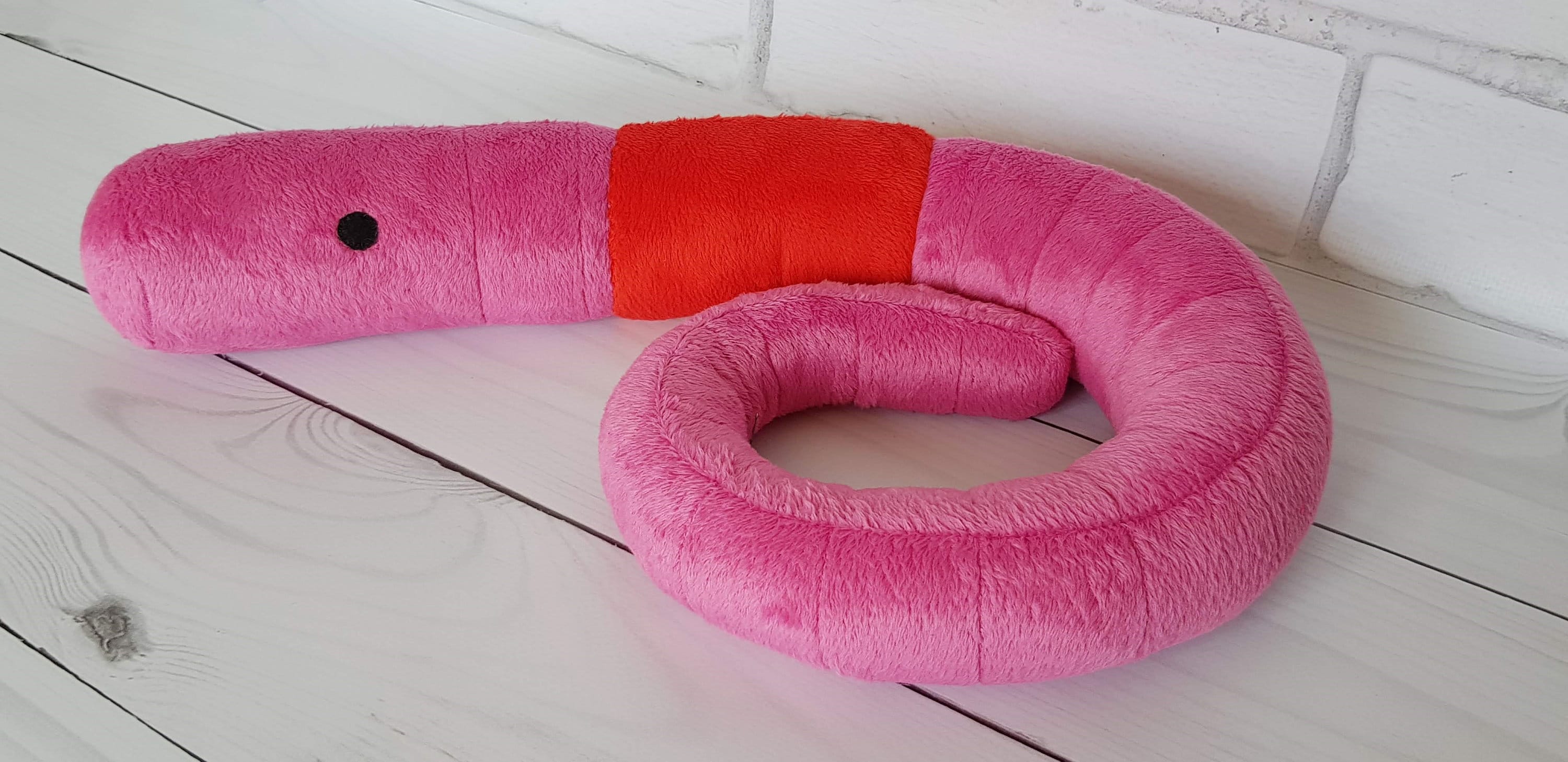 Custom Plush Toy Large Earthworm Toy Made From Drawing | Etsy UK