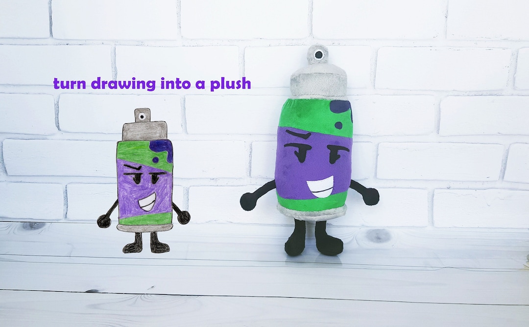Custom Plush Toy Just Like Spraypaint From Burner Object Show Incpired ...