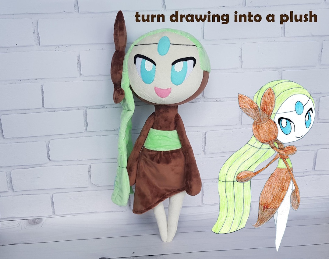 Custom Plush Just Like Meloetta Inspired // 45cm/60cm // Toy Made From ...