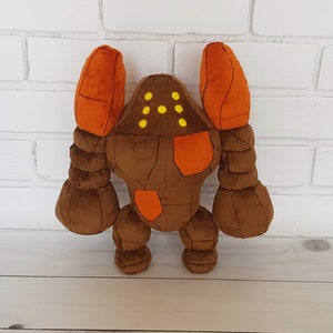 Custom Plush Toy From Drawing, Soft Toy Inspired by Regirock, Made to ...