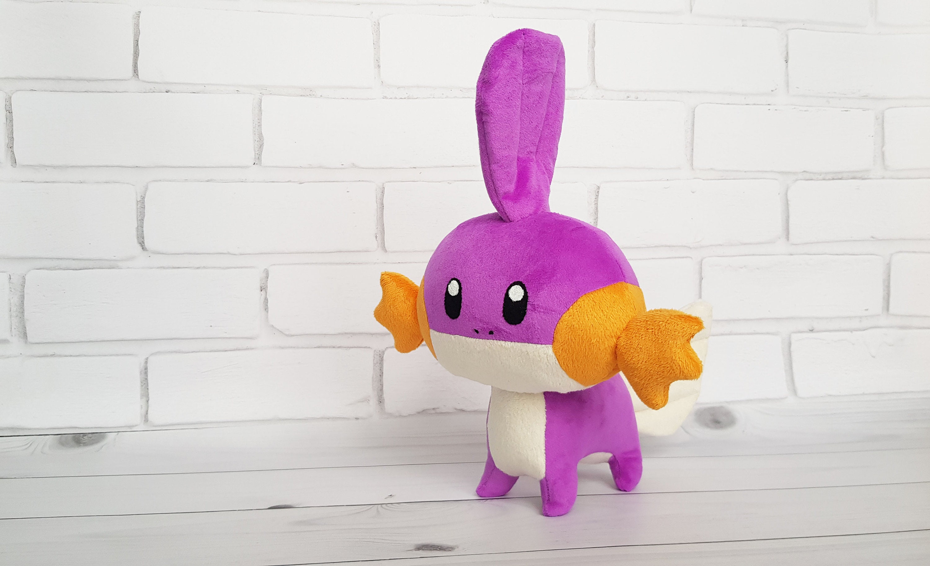 Custom Plush Toy Just Like Shiny Mudkip // 12" / 30cm // Toy Made From ...