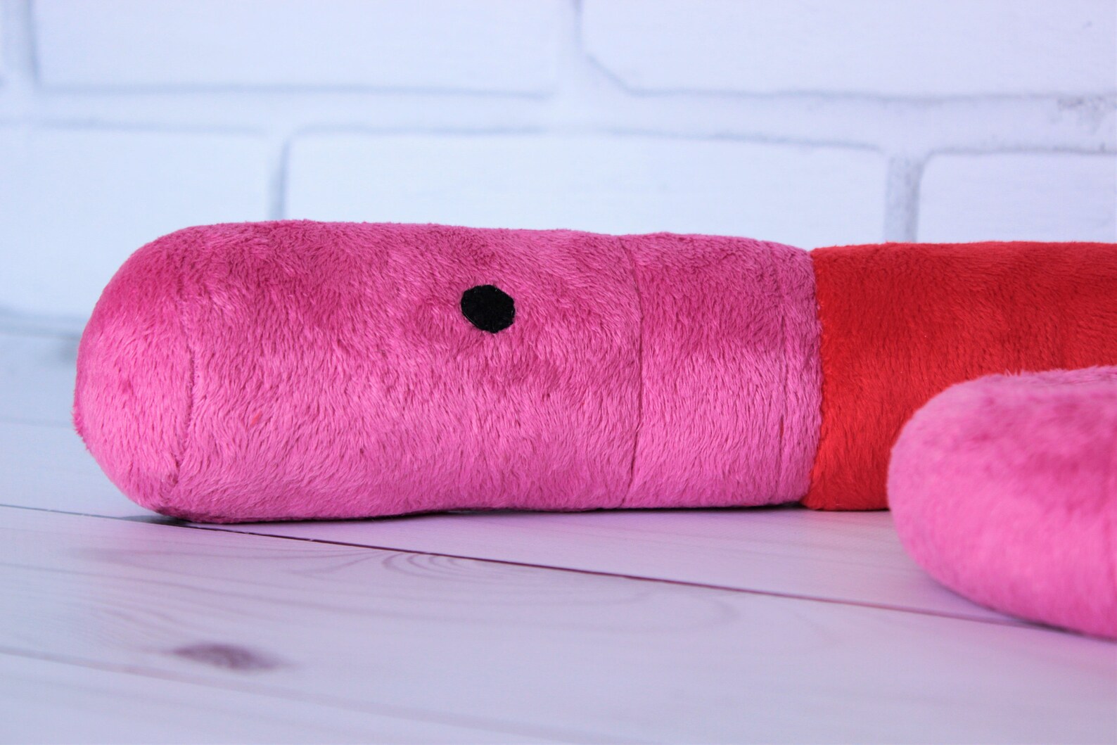 Custom Plush Toy Large Earthworm, Toy Made From Drawing, Commissioned ...