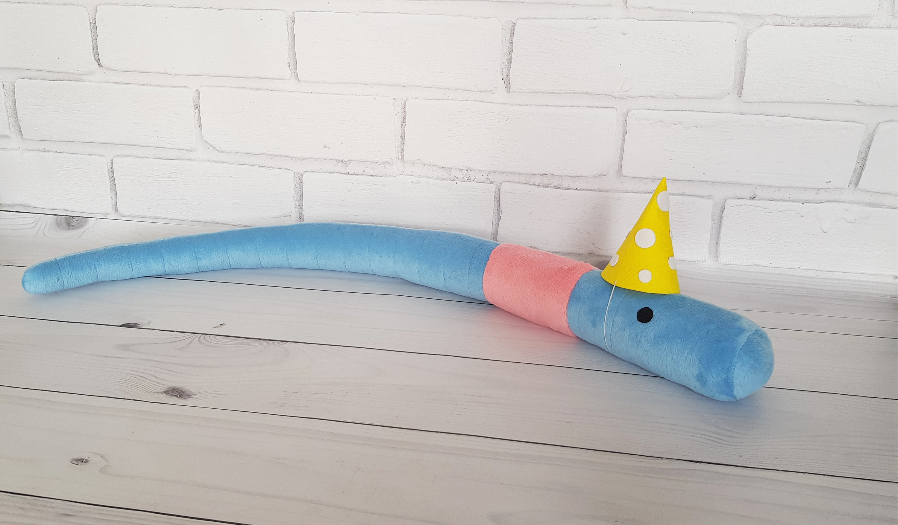 Custom Plush Toy Large Earthworm Toy Made From Drawing - Etsy