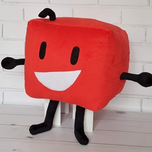 Custom Plush Just Like Blocky From Battle for Dream Island Inspired ...