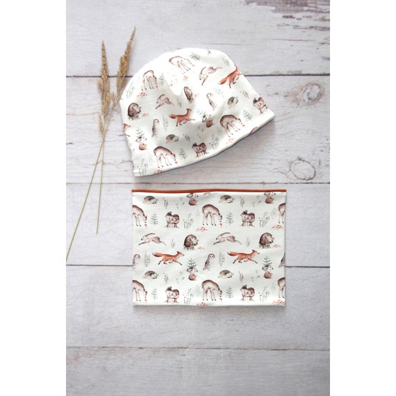 Set Beanie and Loop Forest Whisper Head Circumference 43-55 - Etsy