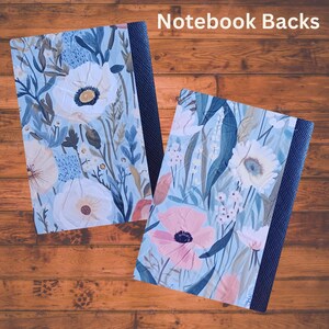 2 Pastel Watercolor Floral Embossed Altered Mini Composition Notebooks ...