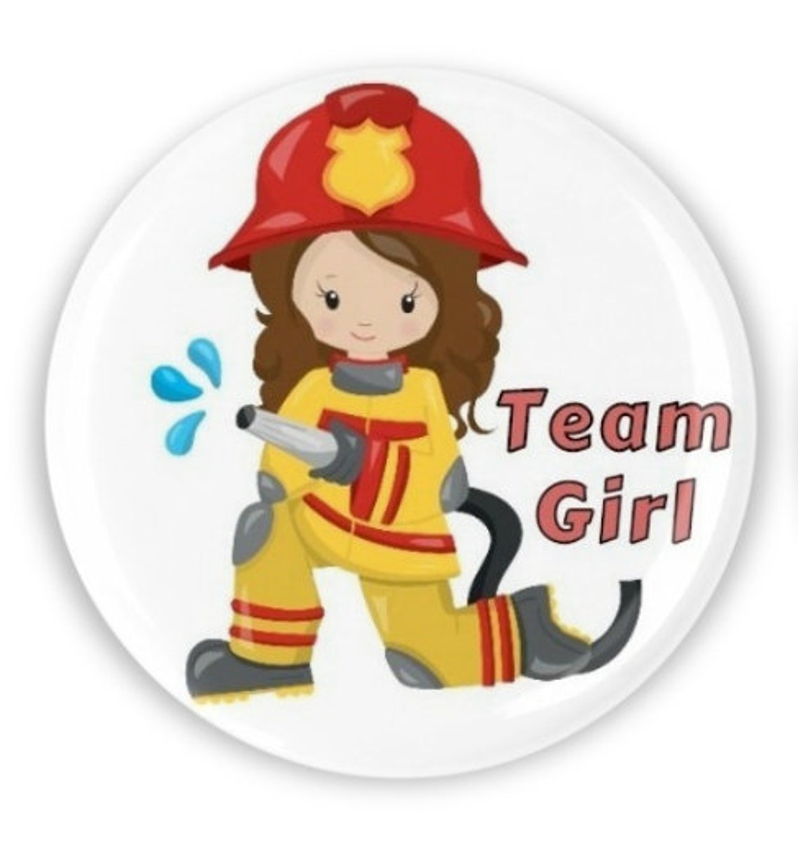 Firefighter Team Boy Team Girl Gender Reveal Pins Gender - Etsy Canada