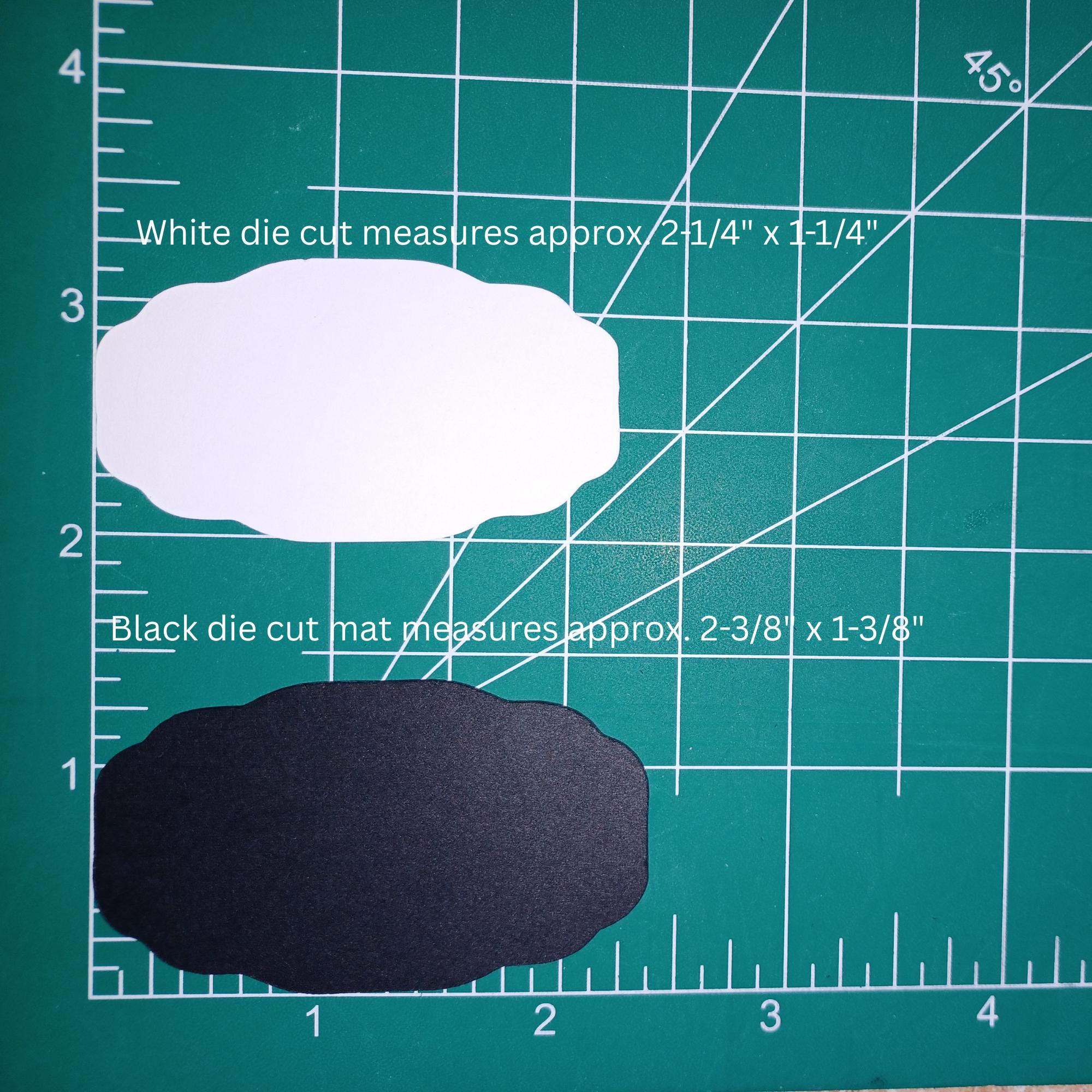 Die Cut Sentiment Toppers & Black Mats: Card Making Scrapbooking ...