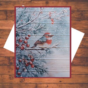 6 Different Winter Birds in Snow Embossed Card Kit W/envelopes, Adult ...