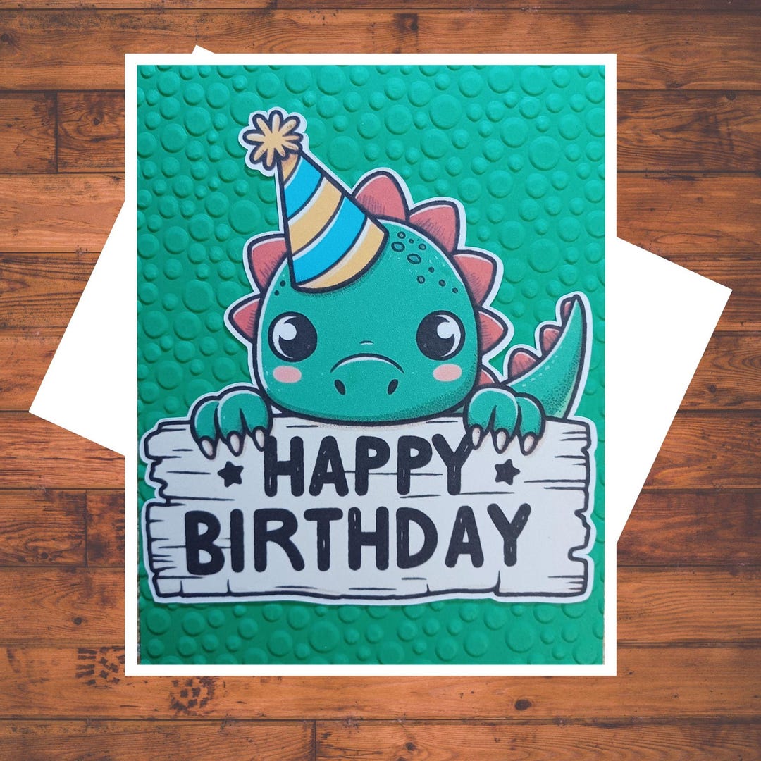 6 Children's Happy Birthday Embossed Card Kit, A2 W/envelopes Paper ...
