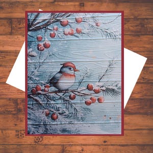 6 Different Winter Birds in Snow Embossed Card Kit W/envelopes, Adult ...