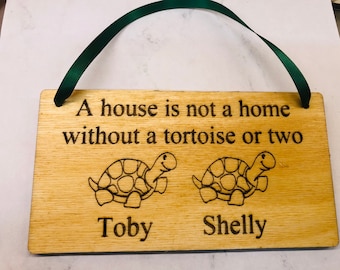 Tortoise Plaque, Tortoise Sign, Personalised Tortoise Sign, Tortoise ...