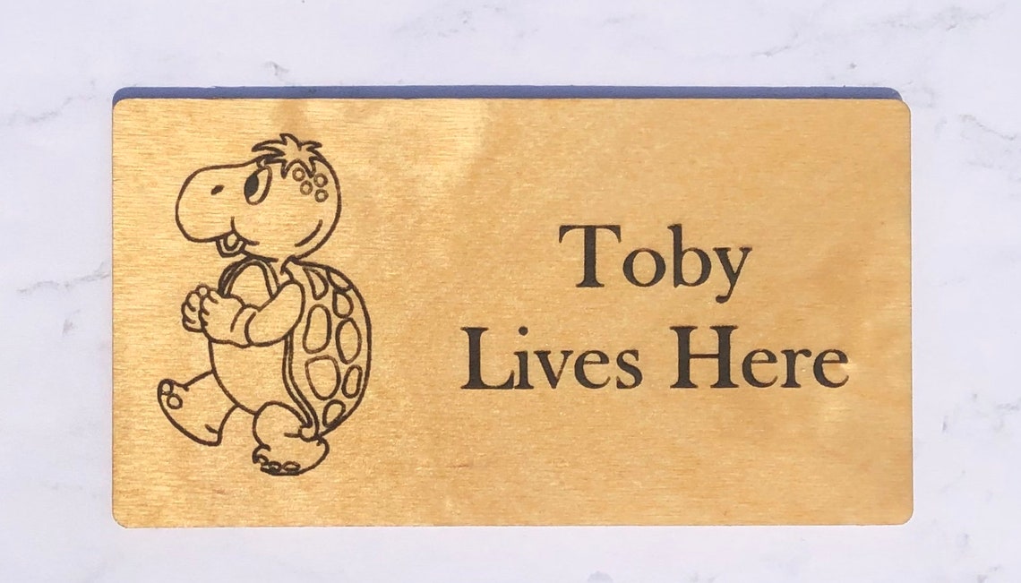 Personalised Wooden Tortoise Name Plaque/hanging Sign 4 | Etsy UK
