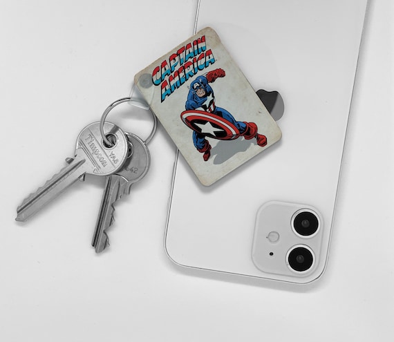 High Gloss Key Ring Custom Metal Square Keyring Double Sided - Etsy