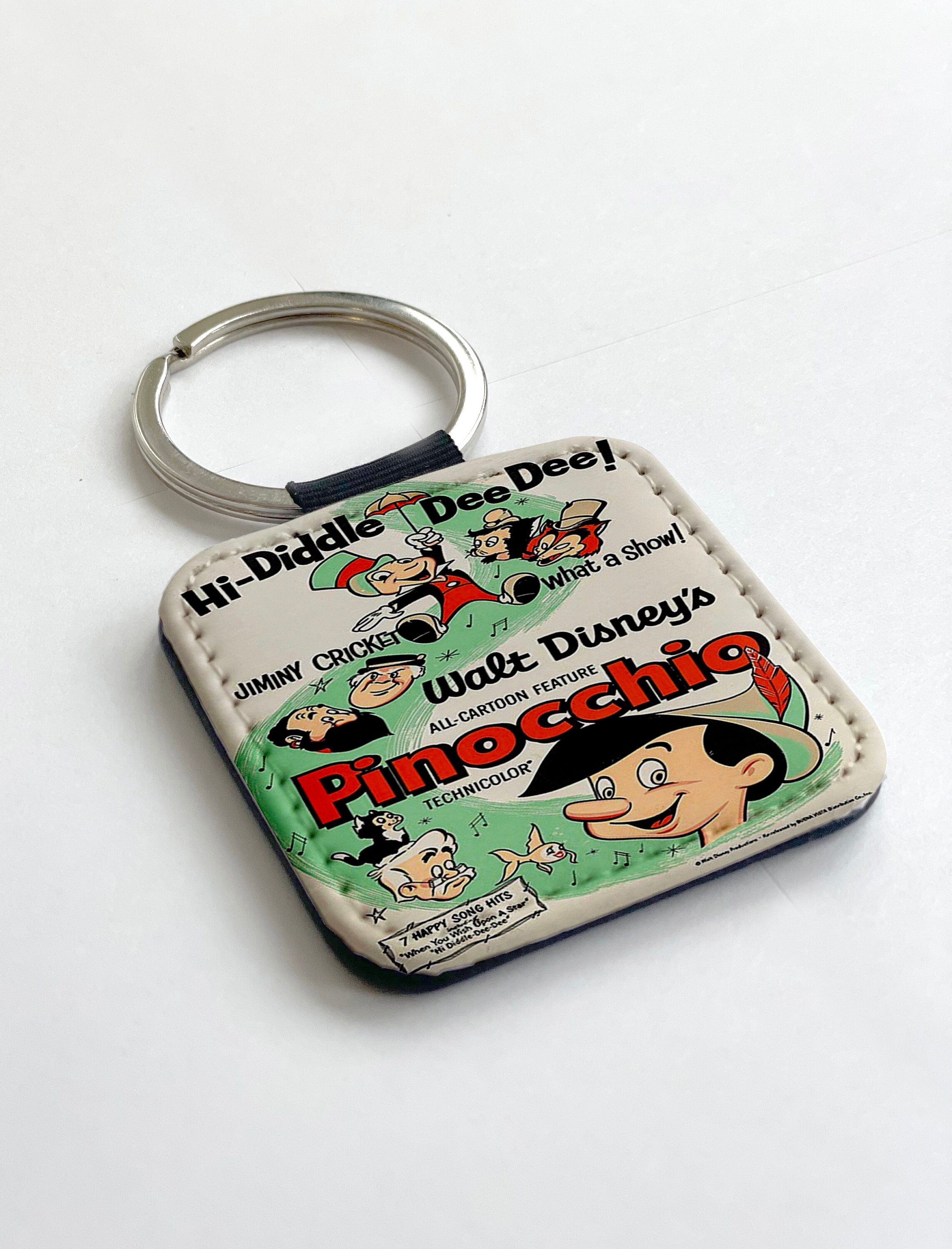 Faux Leather Key Ring Personalised Leather Key Chain Custom | Etsy