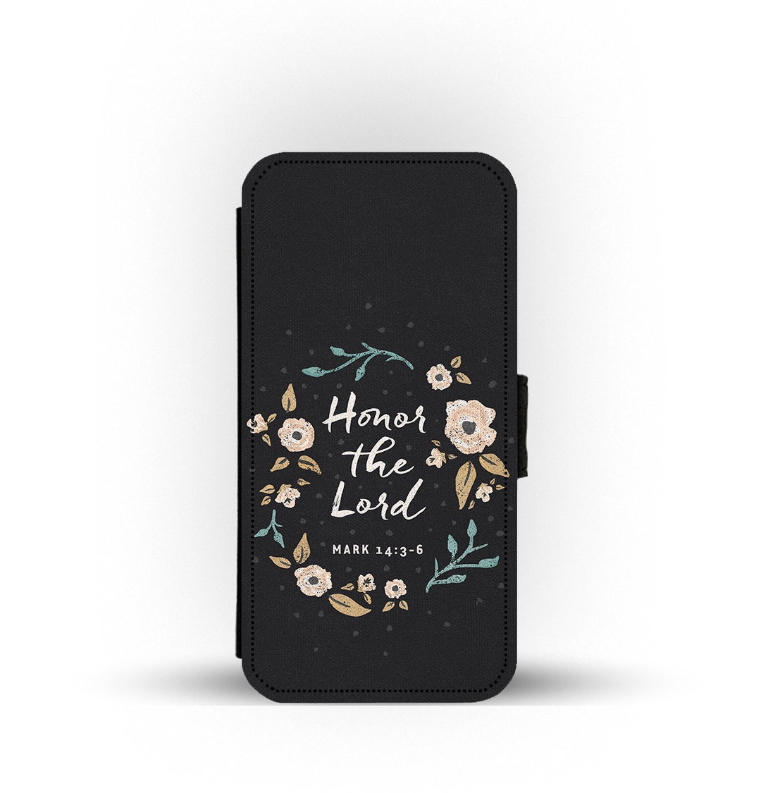 Wallet Phone Cover With Card Inserts, Customised Bible Verse Phone Case ...
