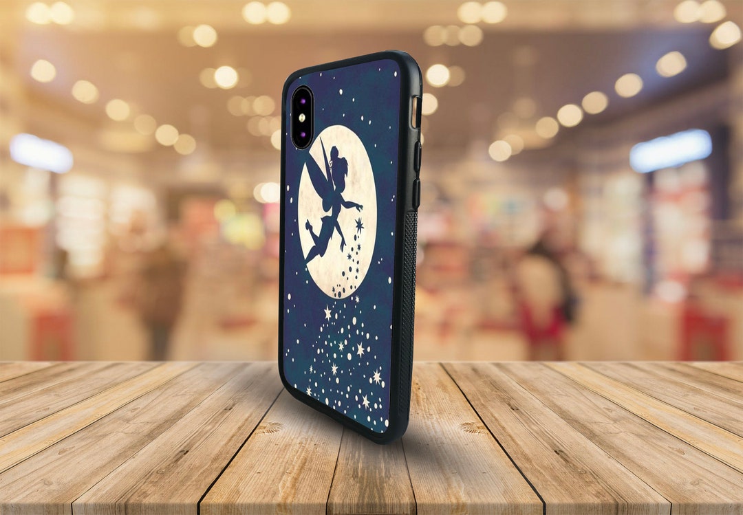 Rubber Phone Case, Personalised Snapback Phone Cover, Tinker Bell Fairy ...