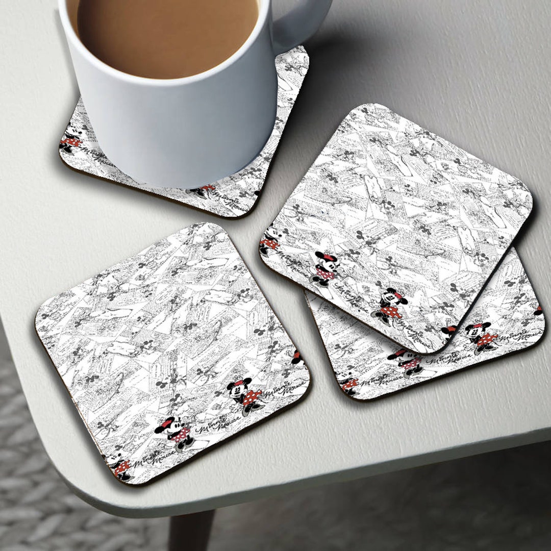 Cup Coasters, Personalised High Gloss Square Drink Coaster, Round ...