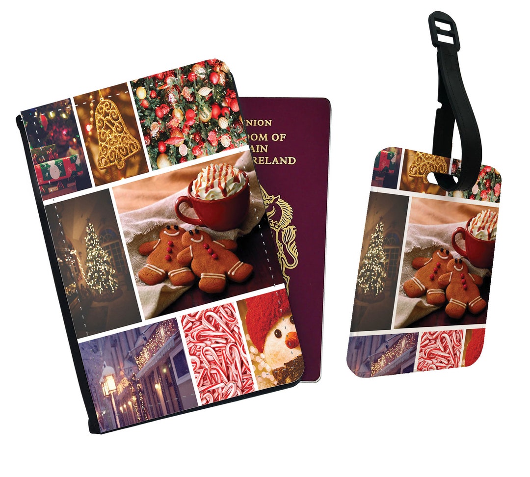 Custom Collage Passport Holder, Personalised Double-sided Passport ...