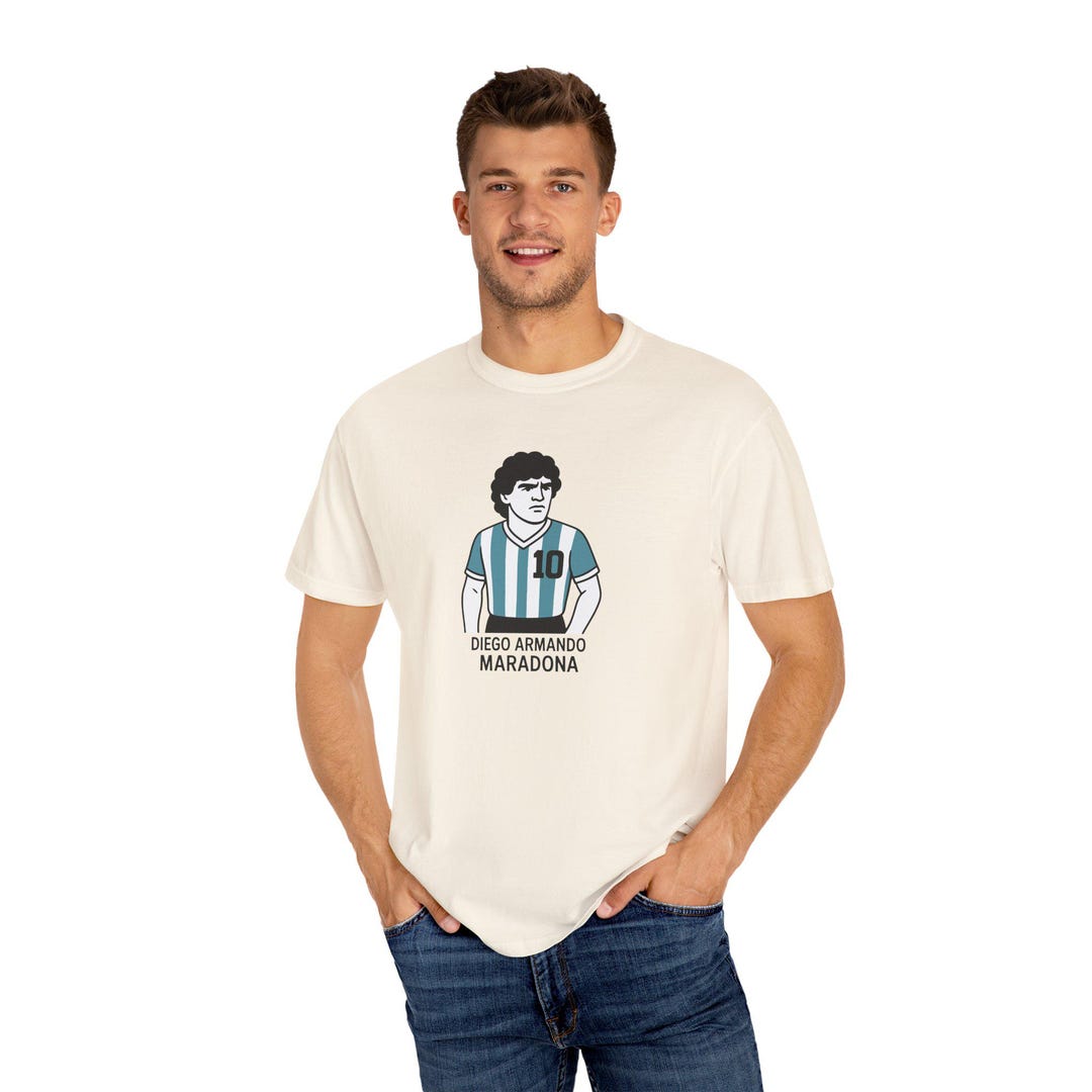 IC37 - Retro Football Icon T-shirt Legendary Number 10 Graphic Tee ...