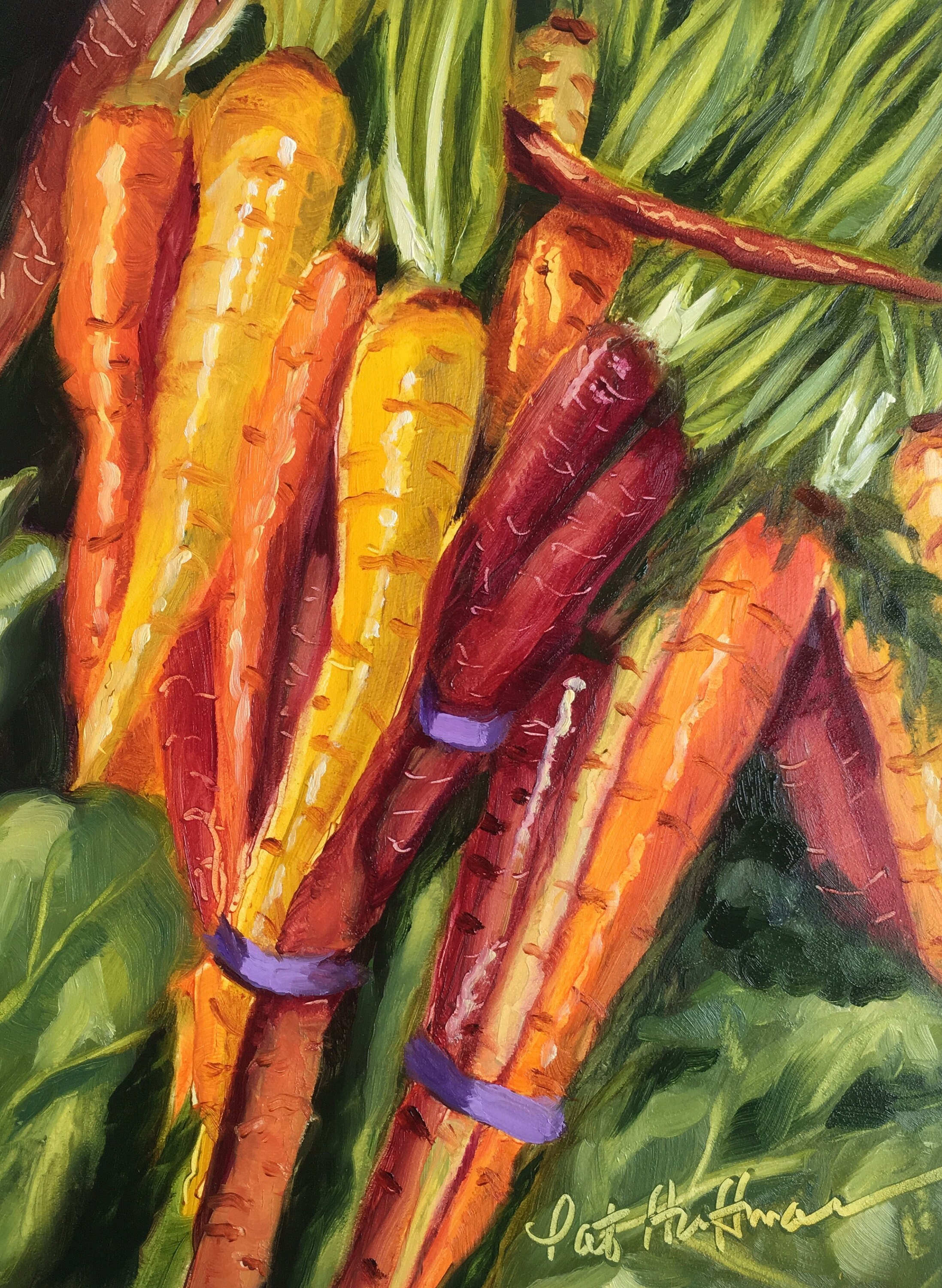 Colorful Carrots an Original Oil Painting by Pat Huffman Art - Etsy