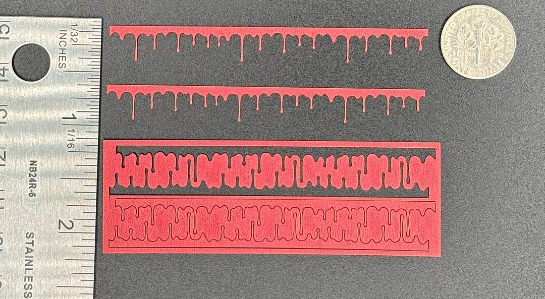 1:48 1/48 Quarter Inch Scale Dripping Blood Trim - Etsy