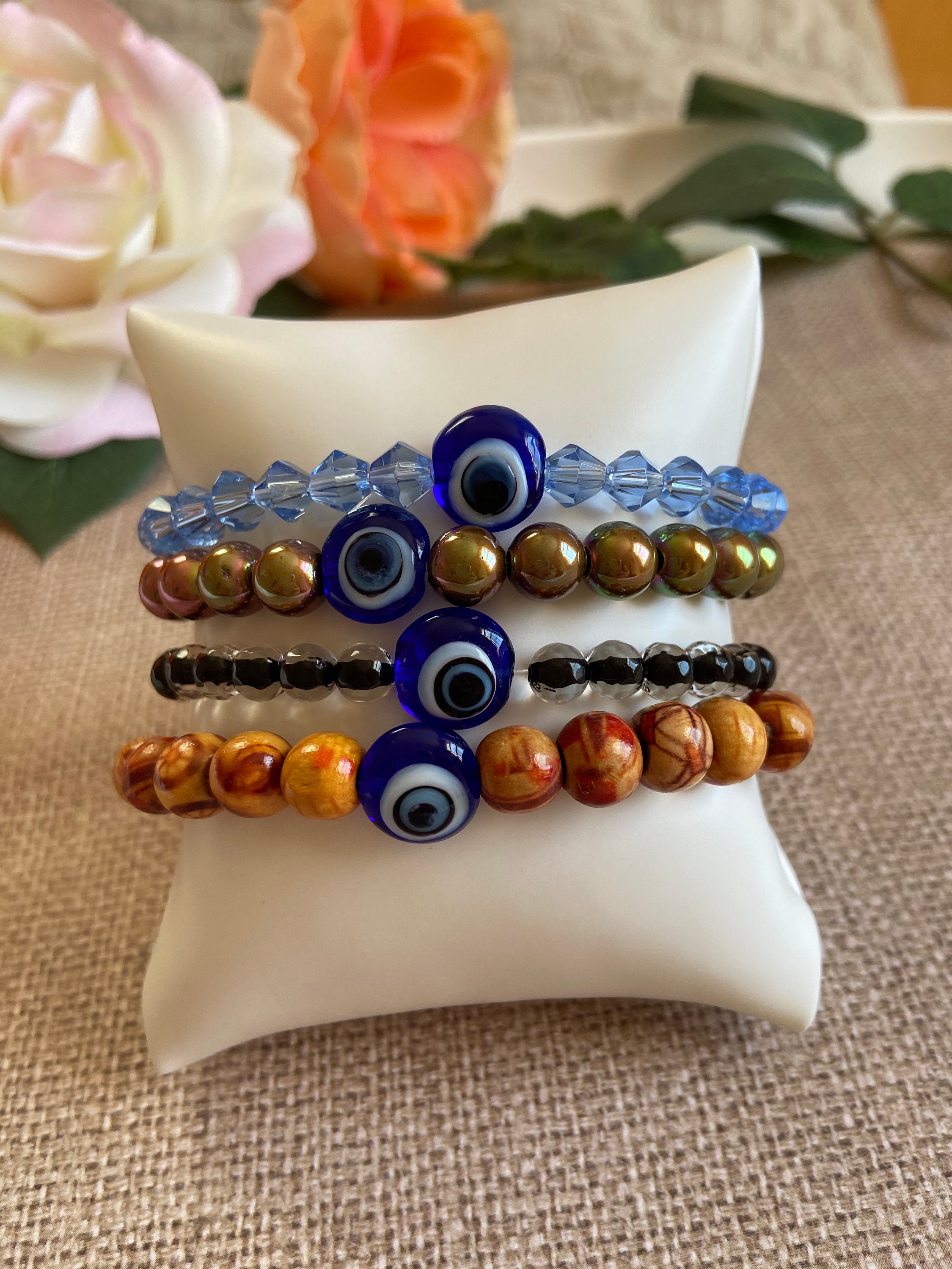 Evil Eye Bracelet, Protection Bracelet, Evil Eye Charm, Mother's Day ...
