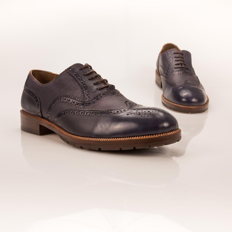 Handmade Oxford Full Brogue Shoes for Men - Etsy