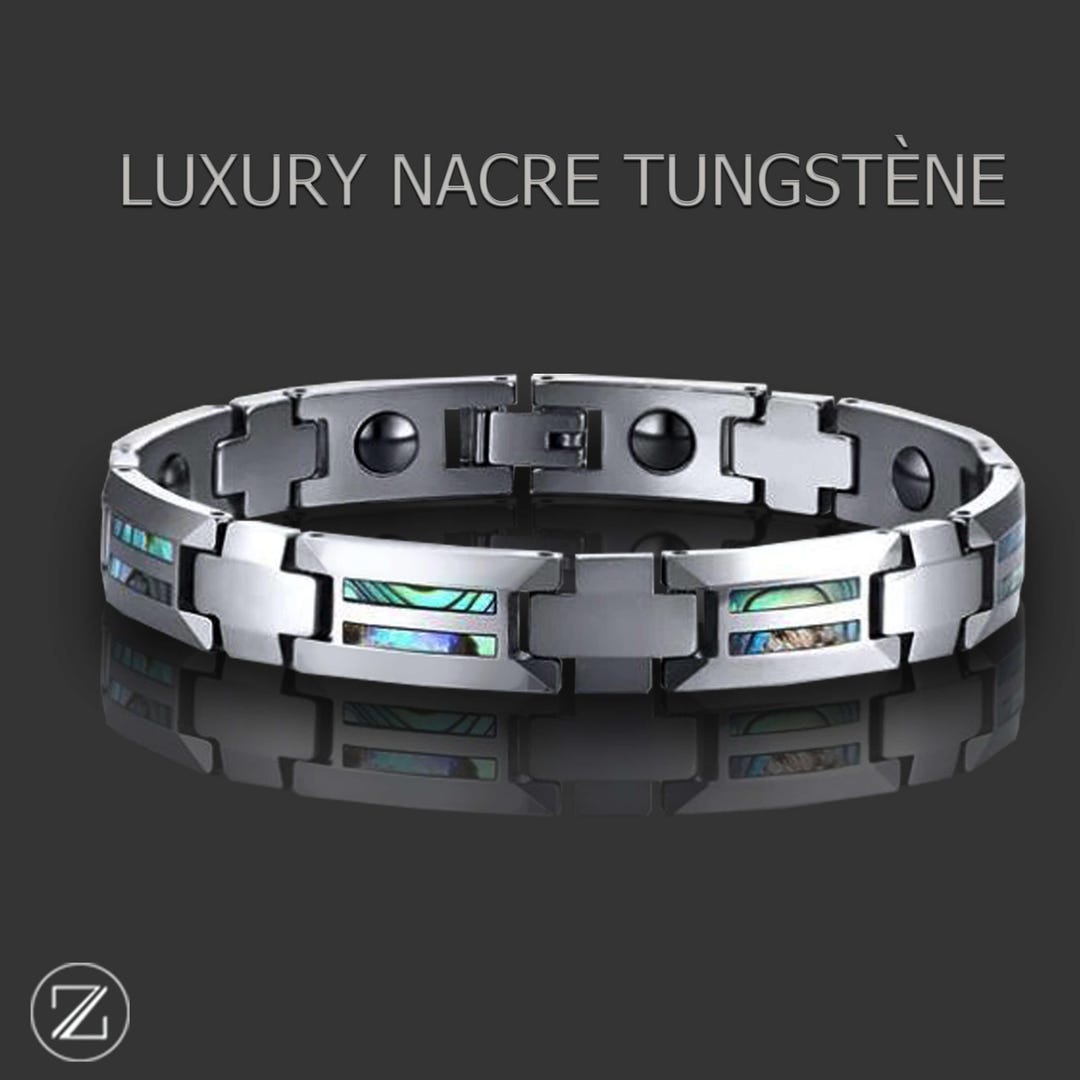 Mother-of-pearl Tungsten Magnetic Bracelet - Etsy