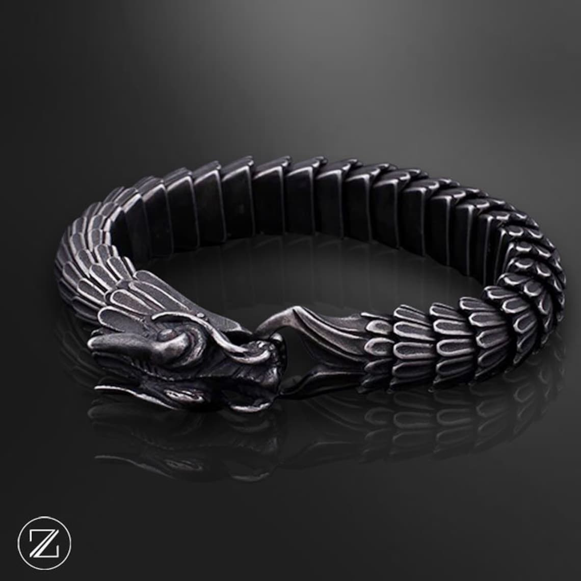 DRAGON ENERGY BRACELET Dragon Scale Bracelet. Animal Dragon Head ...