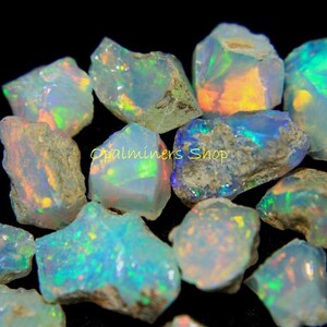 AAA Grade Raw Opal, Welo Opal Rough, Opal Crystal, Multi Fire, Opal ...