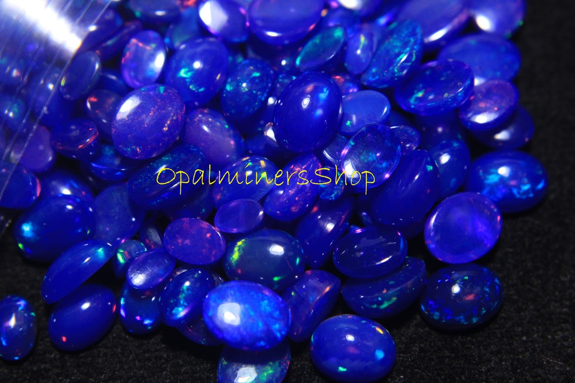 AAA Grade Dark Blue Opal Opal Crystal Multi Fire Opal - Etsy UK