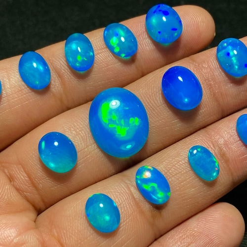 AAA Grade Dark Blue Opal Opal Crystal Multi Fire Opal - Etsy