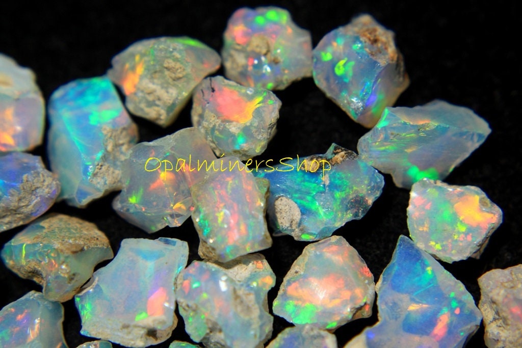 AAA Grade Raw Opal Welo Opal Rough Opal Crystal Multi Fire - Etsy