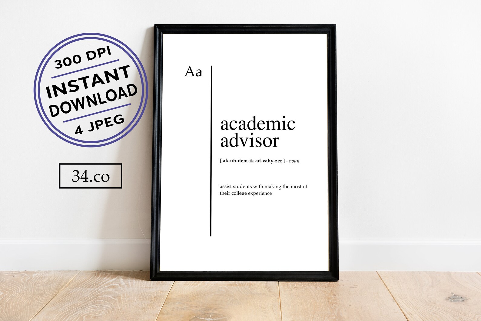 Academic Advisor Definition Print College Coworker Gift - Etsy