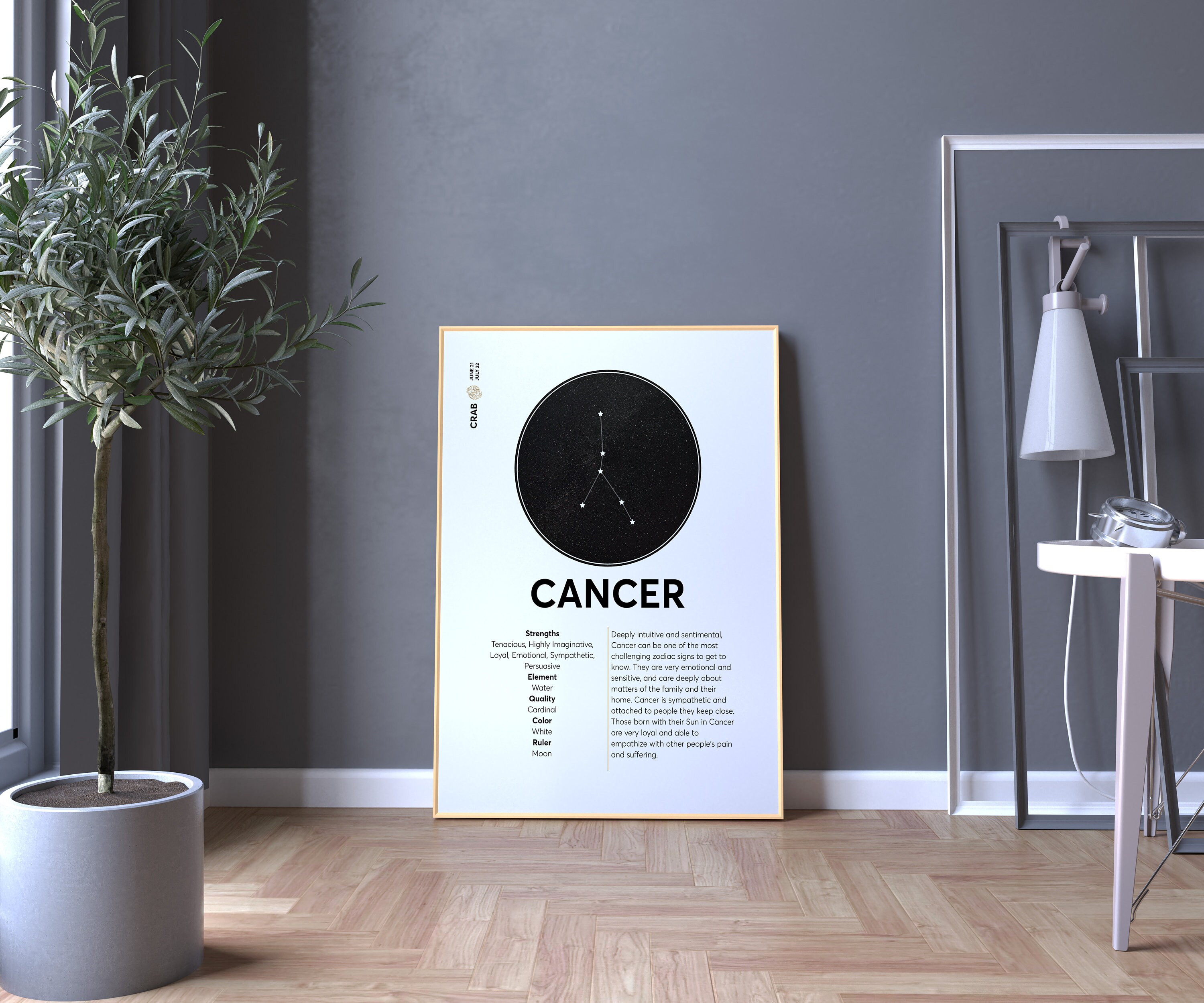 Cancer Print Cancer Wall Art Cancer Zodiac Cancer Birthday Cancer ...