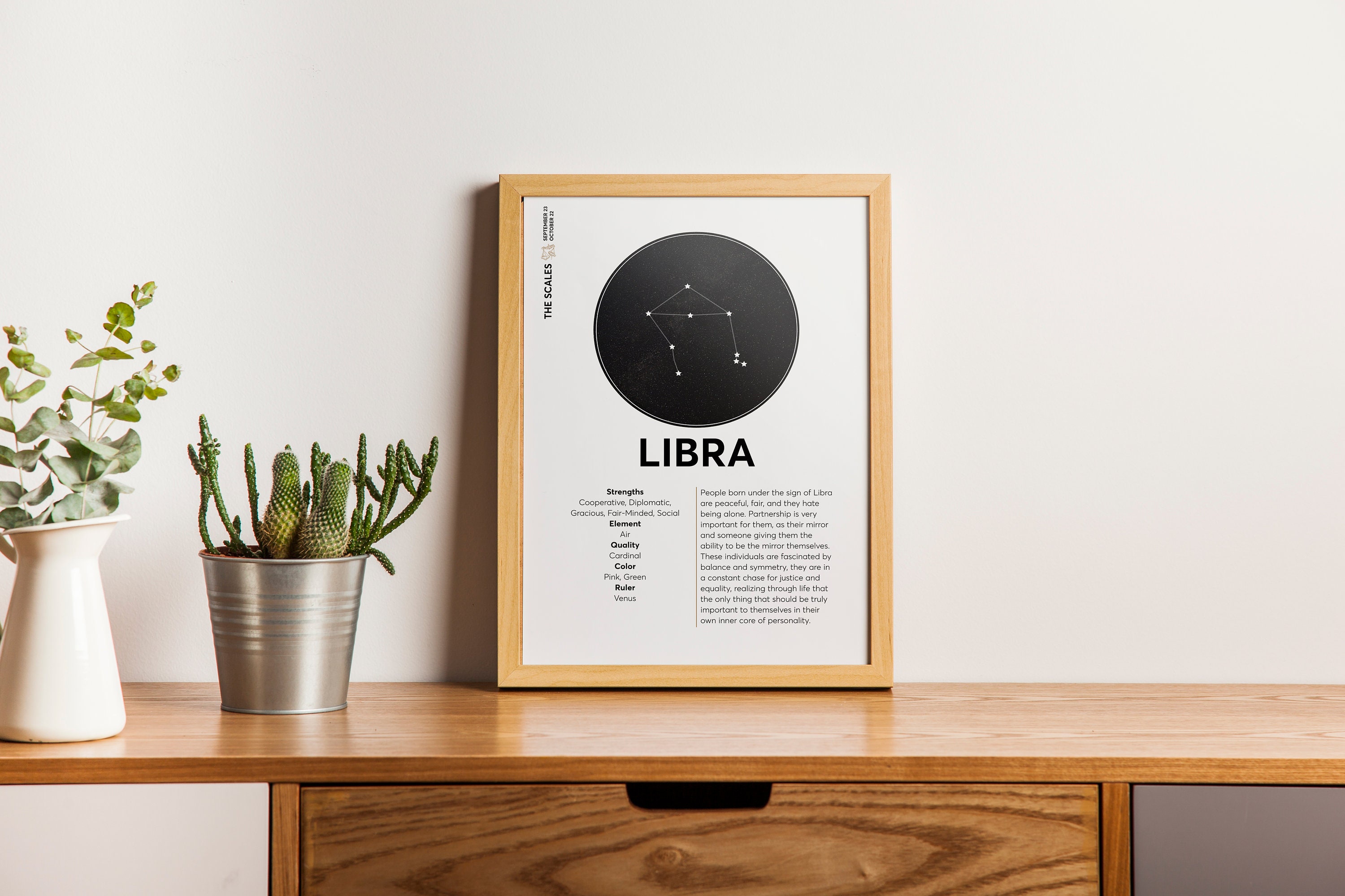 Libra Print | Libra Wall Art | Libra Zodiac | Libra Birthday | Libra ...