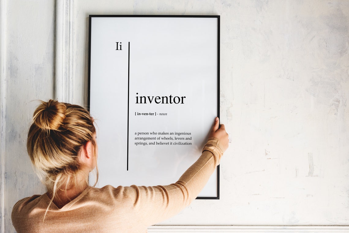 Inventor Definition Print Science Gift Dorm Wall Art Dorm - Etsy