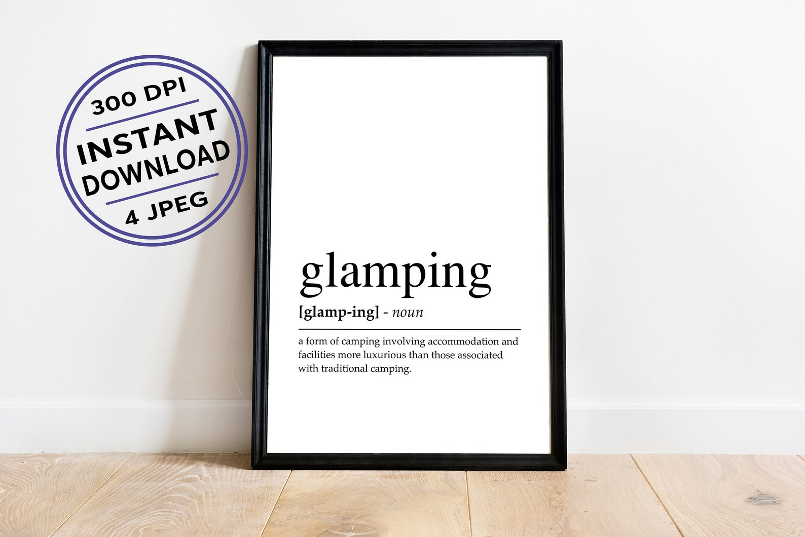 Glamping Definition Print Glamping Digital Download Glamping - Etsy