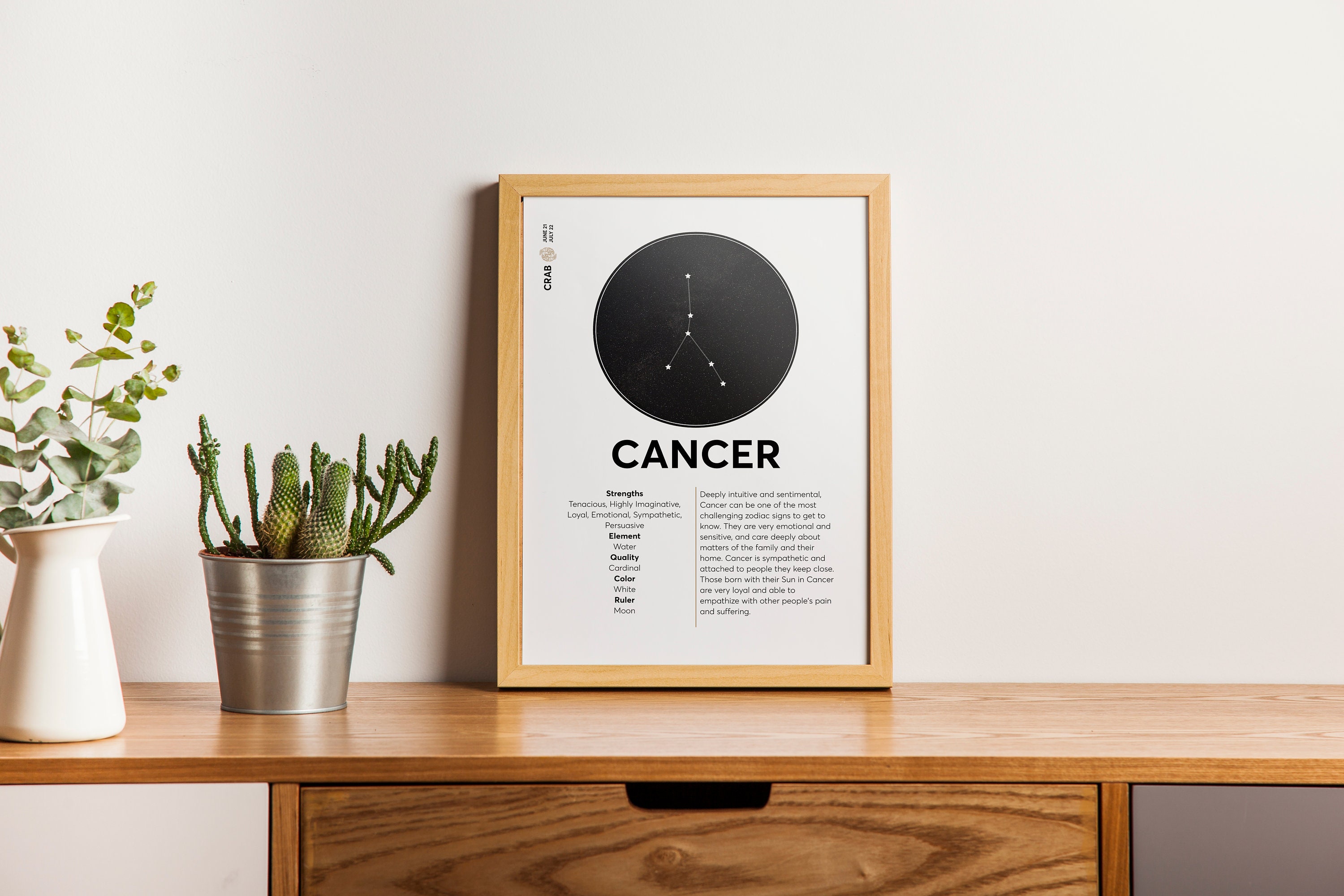 Cancer Print Cancer Wall Art Cancer Zodiac Cancer Birthday Cancer ...