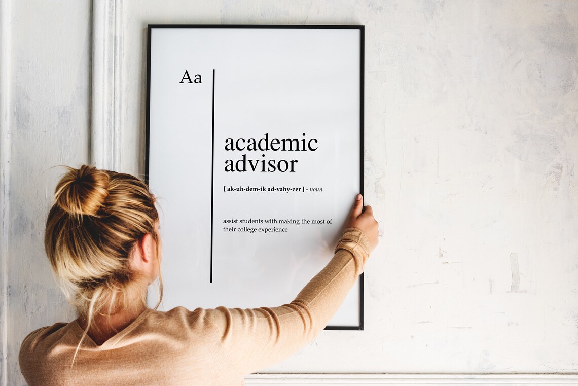 Academic Advisor Definition Print College Coworker Gift - Etsy