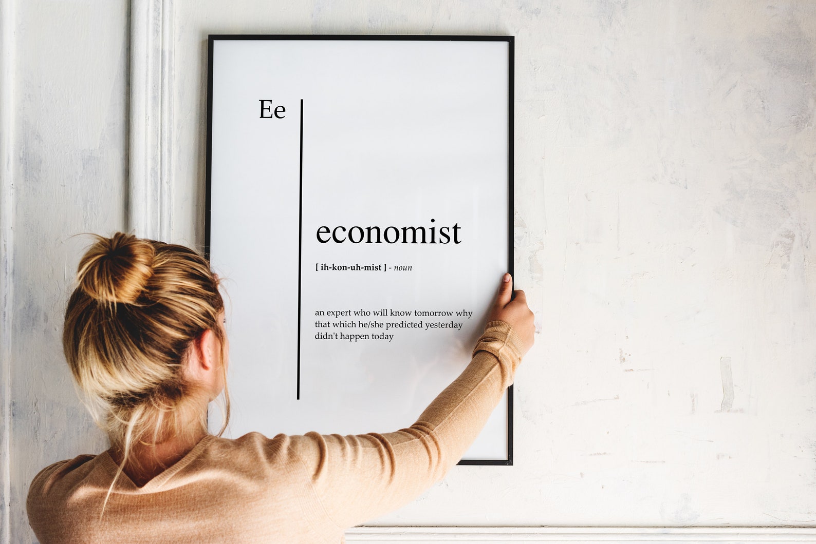 Economist Definition Print Gift for Coworker Dorm Wall Art Professions ...