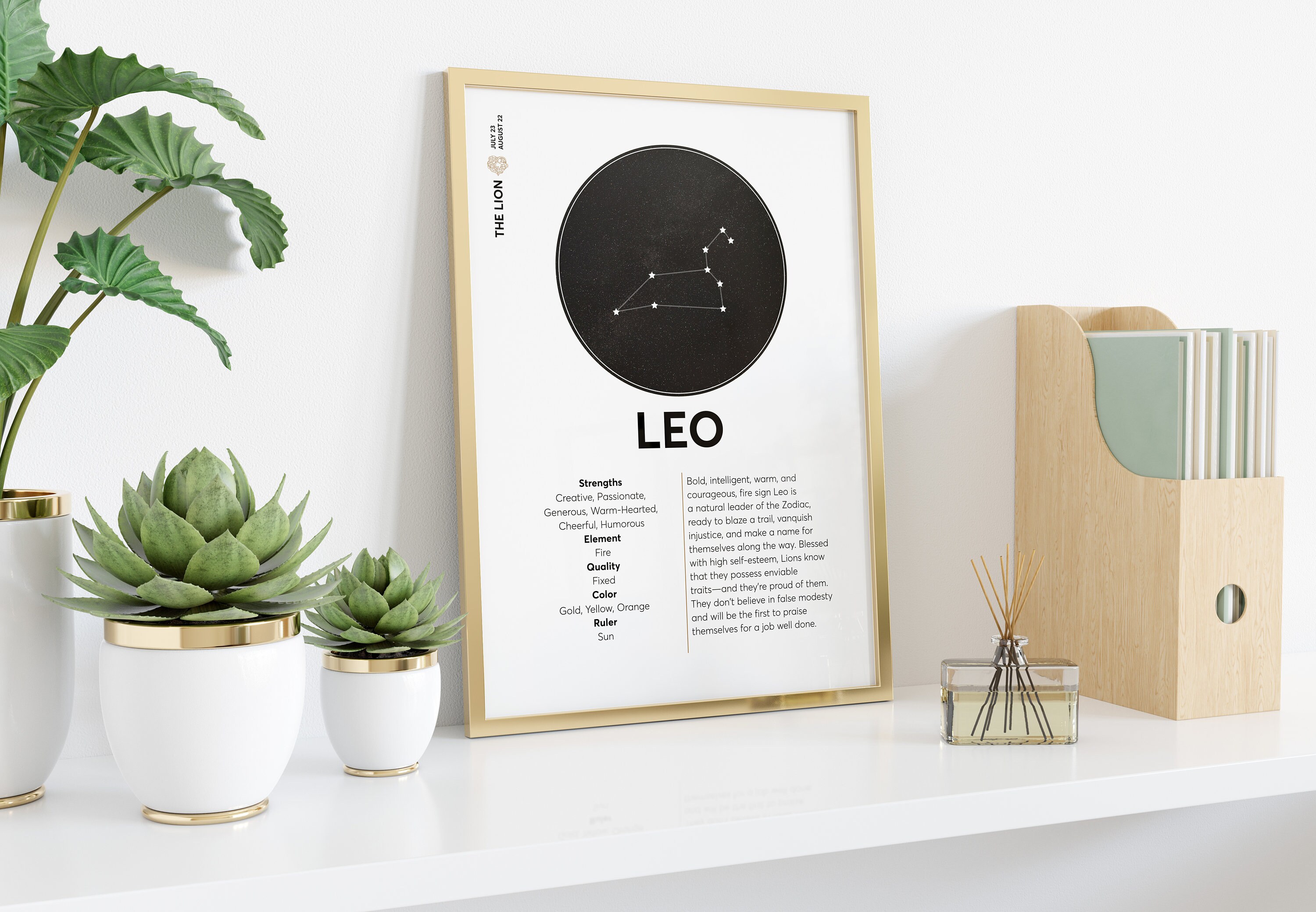 Leo Print | Leo Wall Art | Leo Zodiac | Leo Birthday | Leo Horoscope ...