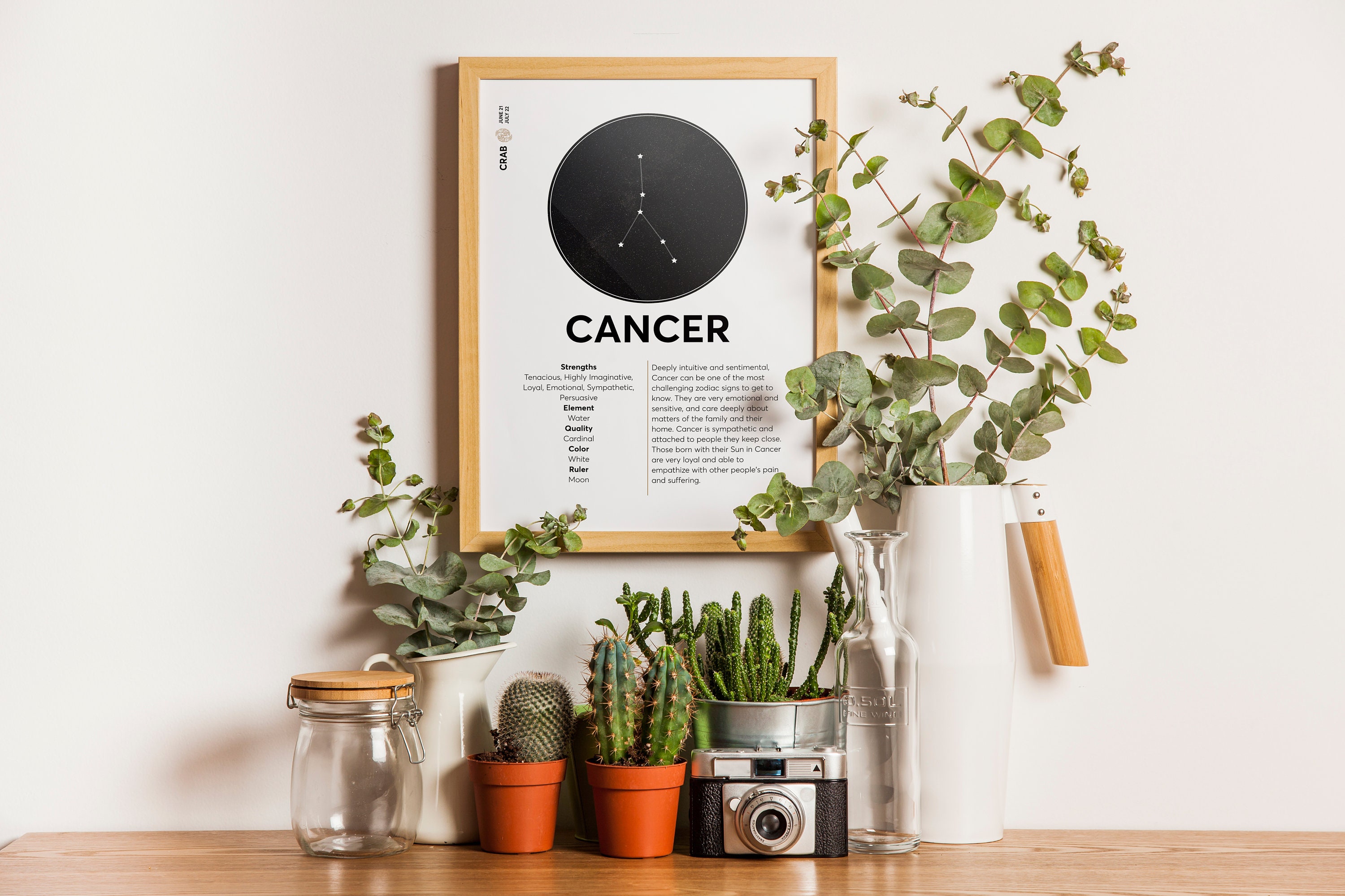 Cancer Print Cancer Wall Art Cancer Zodiac Cancer Birthday Cancer ...