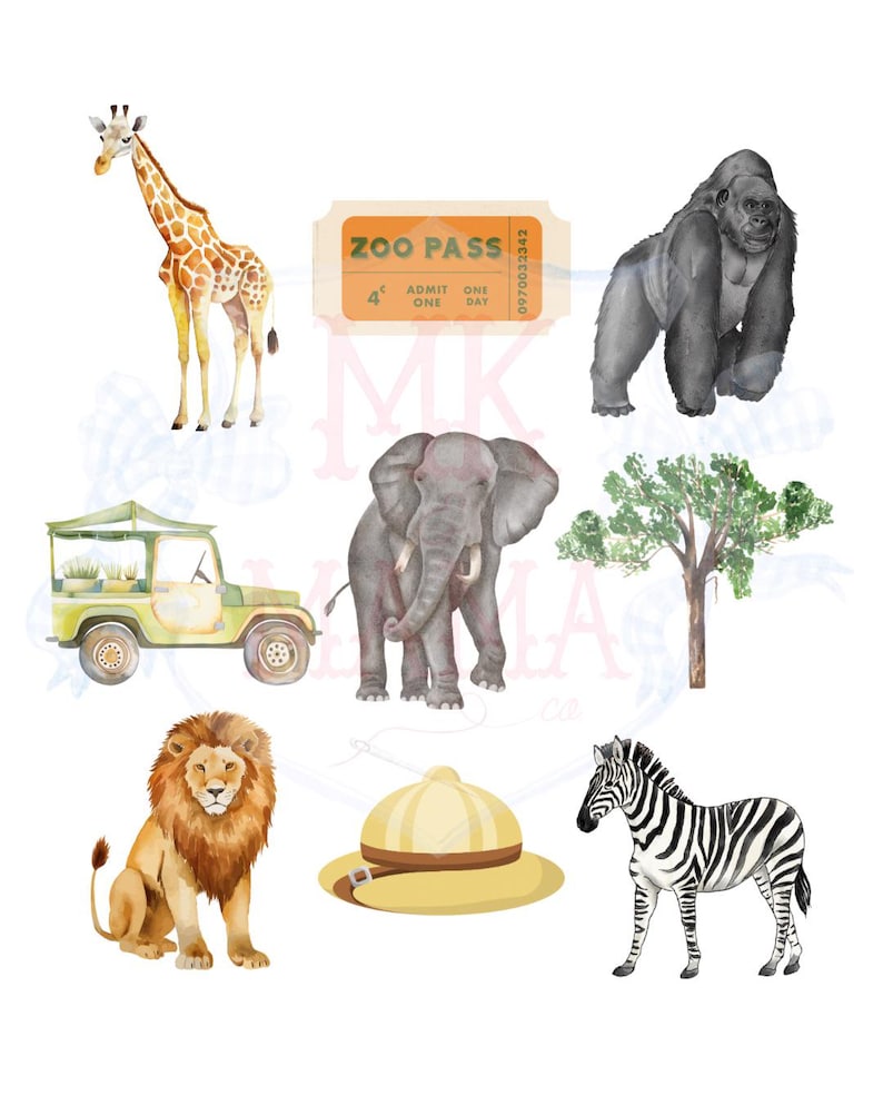 Zoo Day PNG Design - Etsy