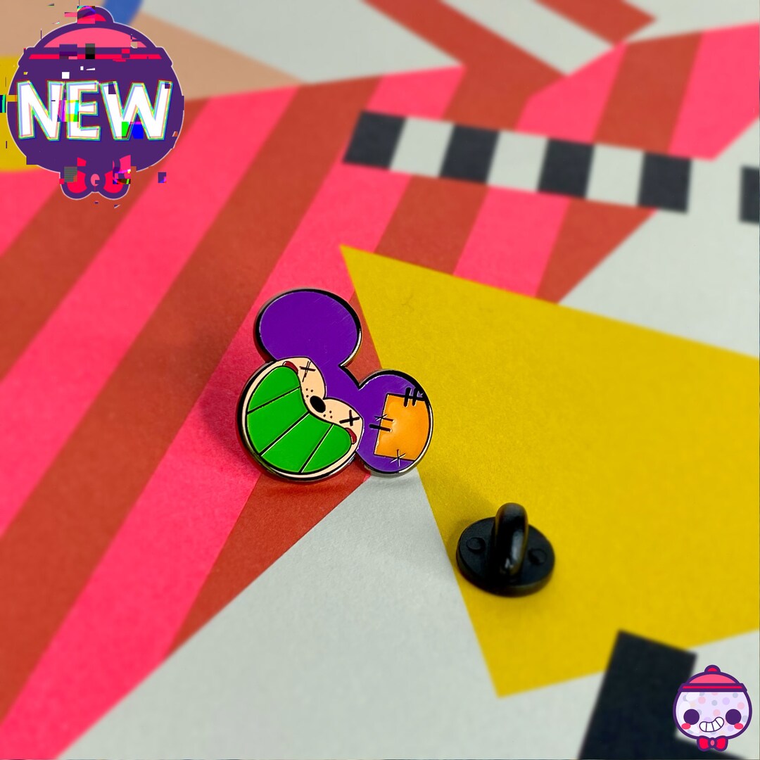 Halloween Jester Mickey Mouse Disney Inspired Hard Enamel Pin - Etsy