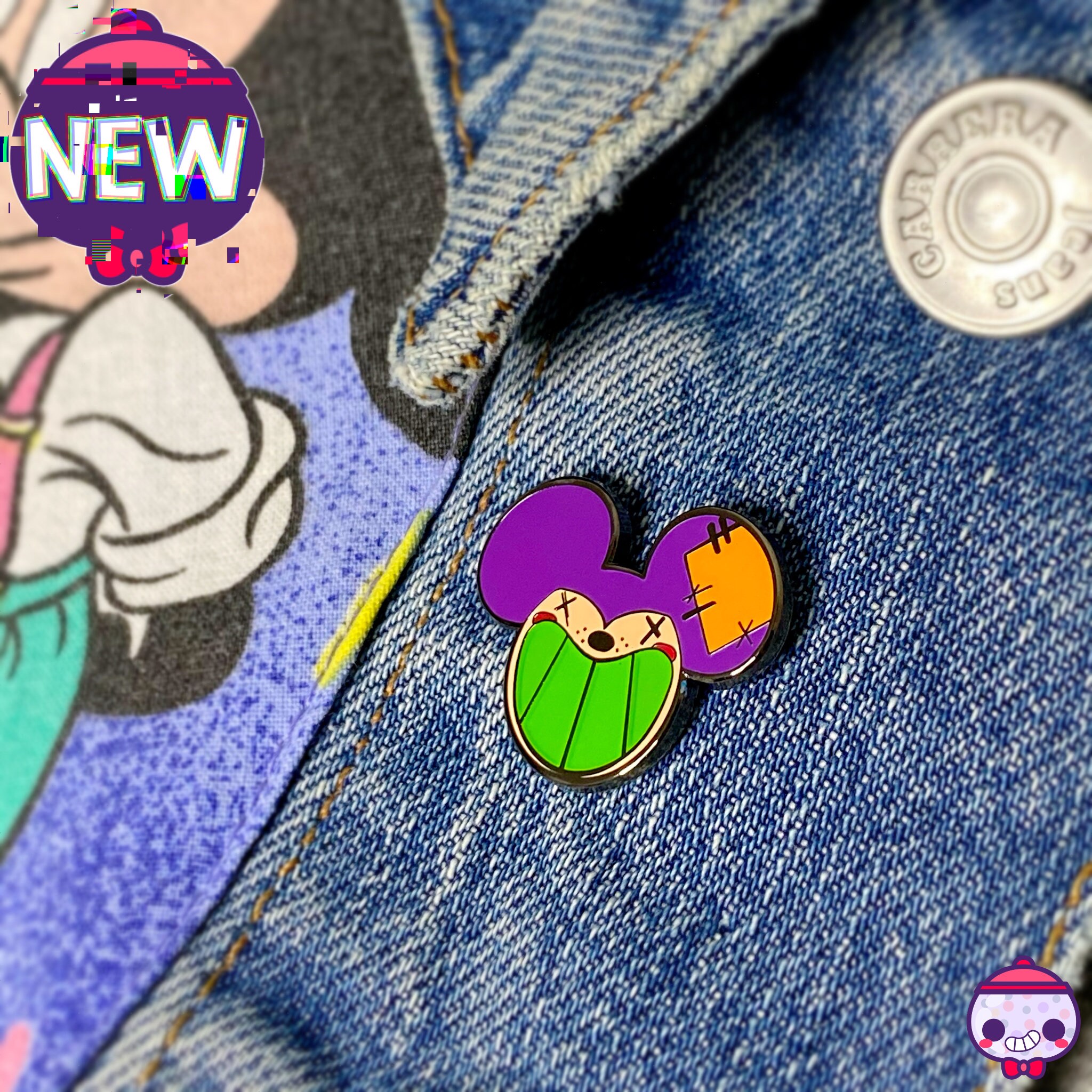 Halloween Jester Mickey Mouse Disney Inspired Hard Enamel Pin - Etsy